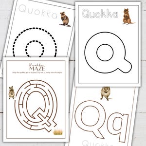 LETTER of the WEEK, Q is for Quokka, Letter Q Activities, Alphabet ...