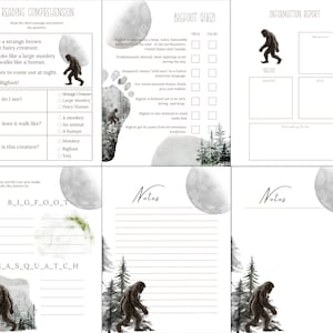 BIGFOOT Unit Study, Sasquatch, Anatomy, Nature Study, Science ...