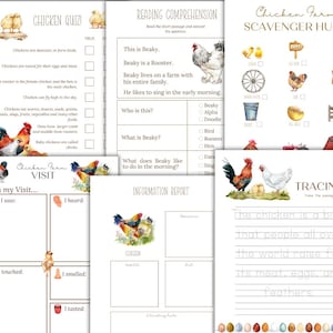 Chicken Unit Study , Life Cycle, Anatomy, DIGITAL DOWNLOAD - Etsy