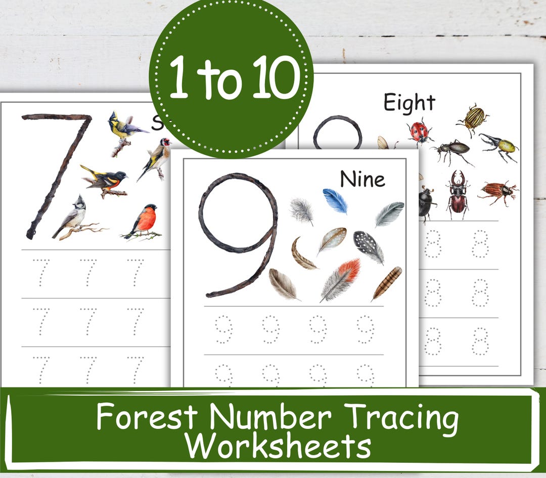 FORST Numbers Tracing Pages for Kids - 1-10 Tracing Pages - Numbers ...