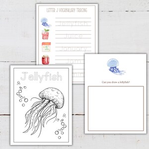 LETTER of the WEEK, J is for Jellyfish, Letter J Activities, Alphabet ...