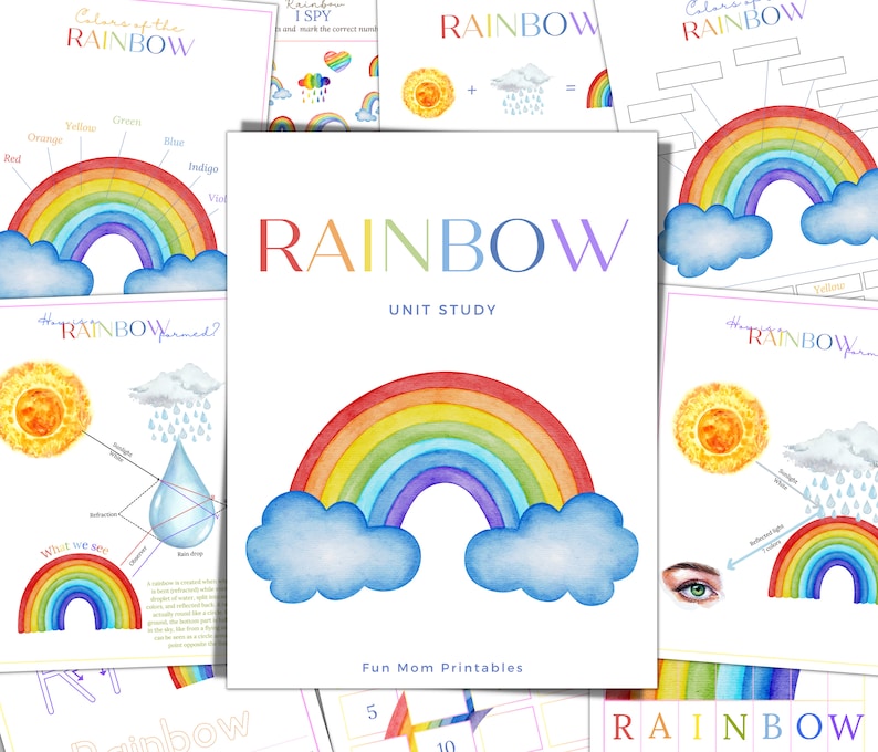 RAINBOW Mini Nature Study, Instant Download - Etsy