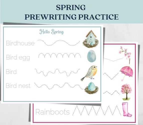 Hojas De Trabajo Con Actividades De Primavera Dibujo Para Colorear