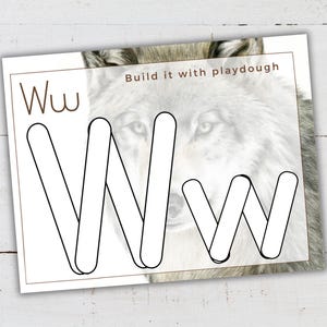 LETTER of the WEEK, W is for Wolf, Letter W Activities, Alphabet ...