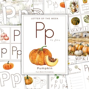 LETTER of the WEEK, P is for Pumpkin, Letter P Activities, Alphabet ...