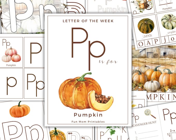 Letter P Worksheet - Etsy