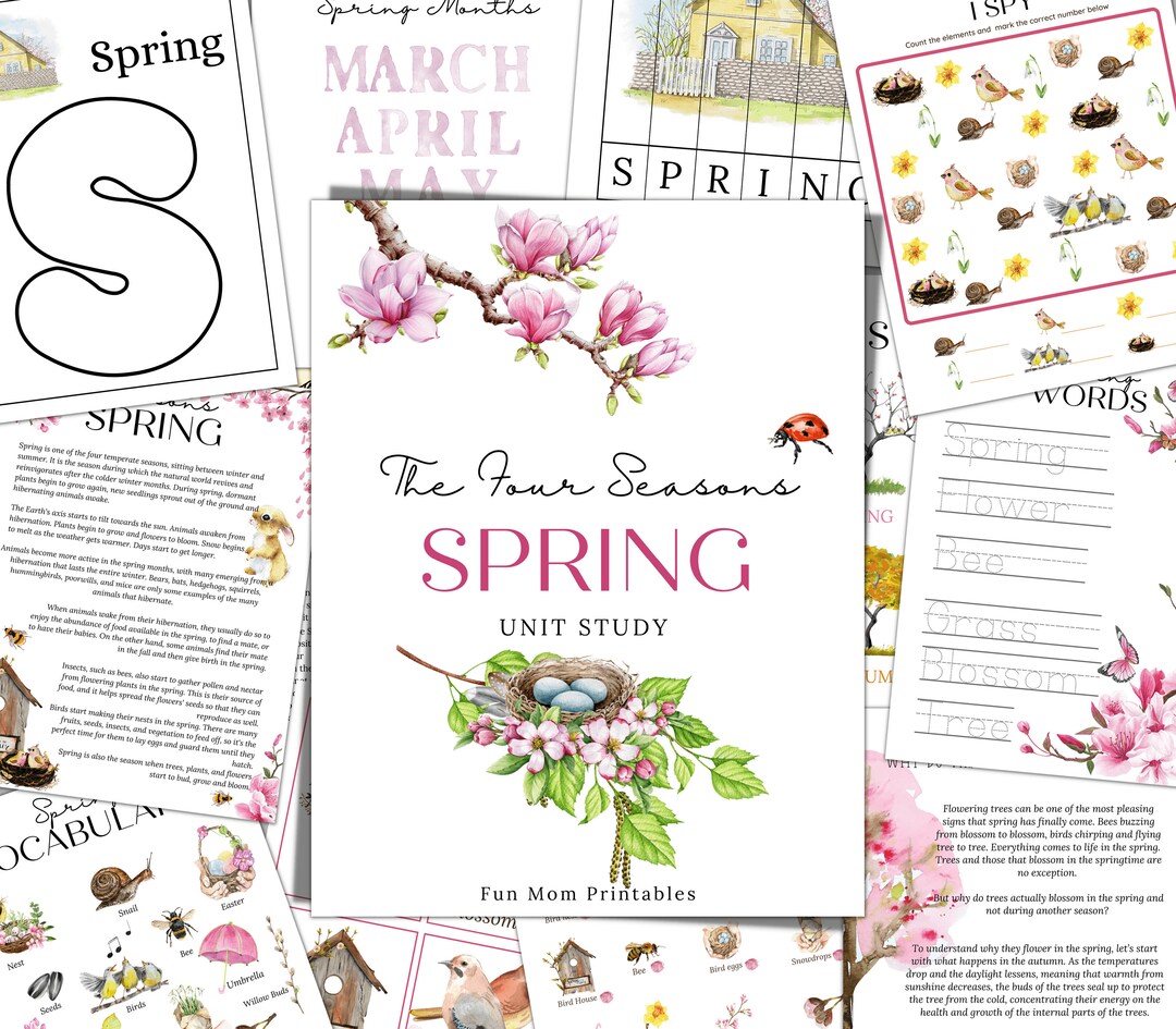 SPRING Unit Study, Spring Activities, Science, the 4 Seasons ...