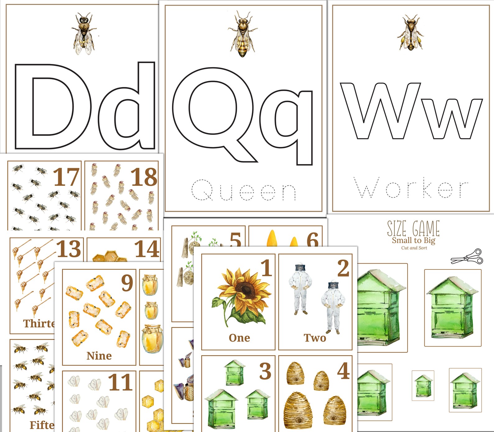 Honey Bees and Beekeeping Study Unit, Life Cycle, Anatomy, Nature Study ...