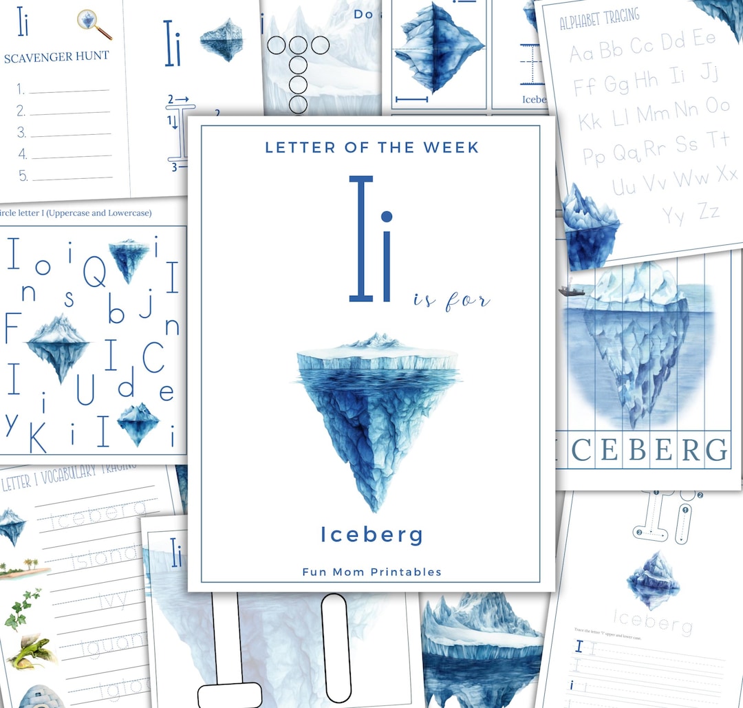 LETTER of the WEEK, I is for Iceberg, Letter I Activities, Alphabet ...