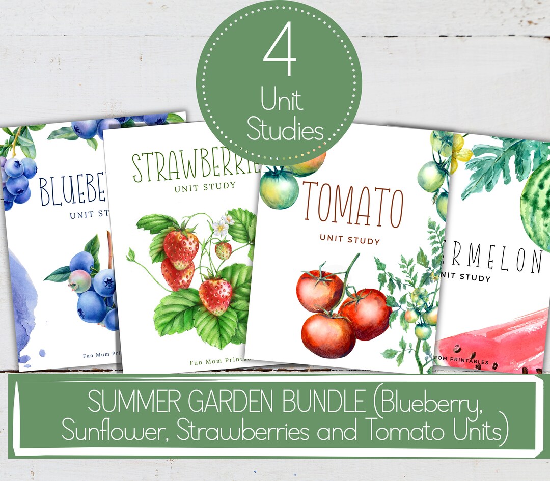 SUMMER GARDEN BUNDLE, Strawberry Unit, Blueberry Unit, Watermelon Unit ...