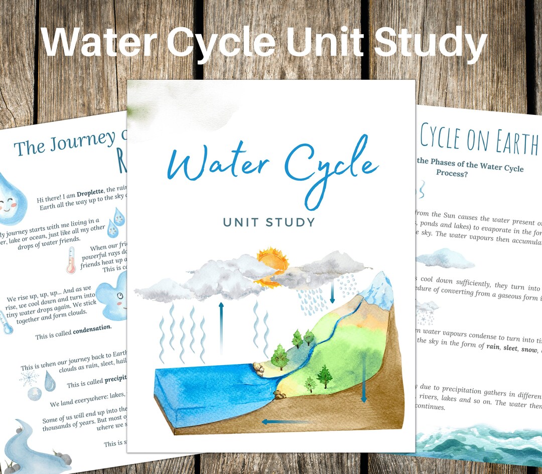 WATER CYCLE Unit Study, Process, Nature Study, Science, Handwriting ...