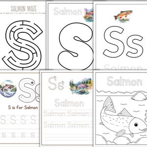 Salmon Life Cycle Unit Study: Homeschool Science Printable (INSTANT ...