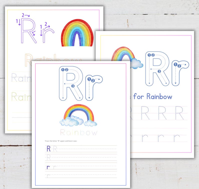 Letter R is for Rainbow: Alphabet Learning Activities (printable) - Etsy