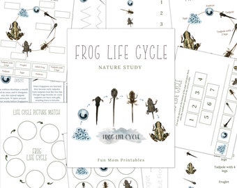 Printable Frogs and Tadpoles Literature-based Unit Study, Frog Life ...
