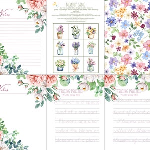 Flowers Mini Study Unit: Life Cycle & Anatomy (instant Download) - Etsy