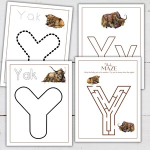LETTER of the WEEK, Y is for Yak, Letter Y Activities, Alphabet ...