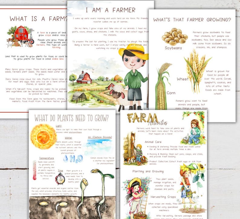 On the Farm Unit Study (digital Download) - Etsy