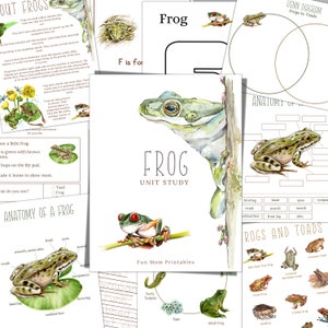 FROG Unit Study Life Cycle Anatomy Nature Study Science - Etsy