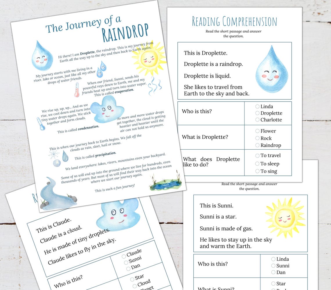 WATER CYCLE Unit Study, Process, Nature Study, Science, Handwriting ...