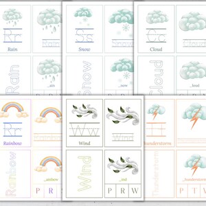 Weather Unit Study Bundle: Rainbow, Water Cycle, Snowflakes (homeschool ...