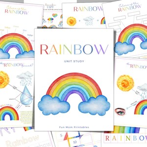 Weather Unit Study Bundle: Rainbow, Water Cycle, Snowflakes (homeschool ...