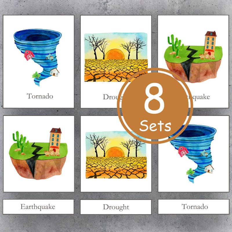 3 Natural Disasters - Etsy