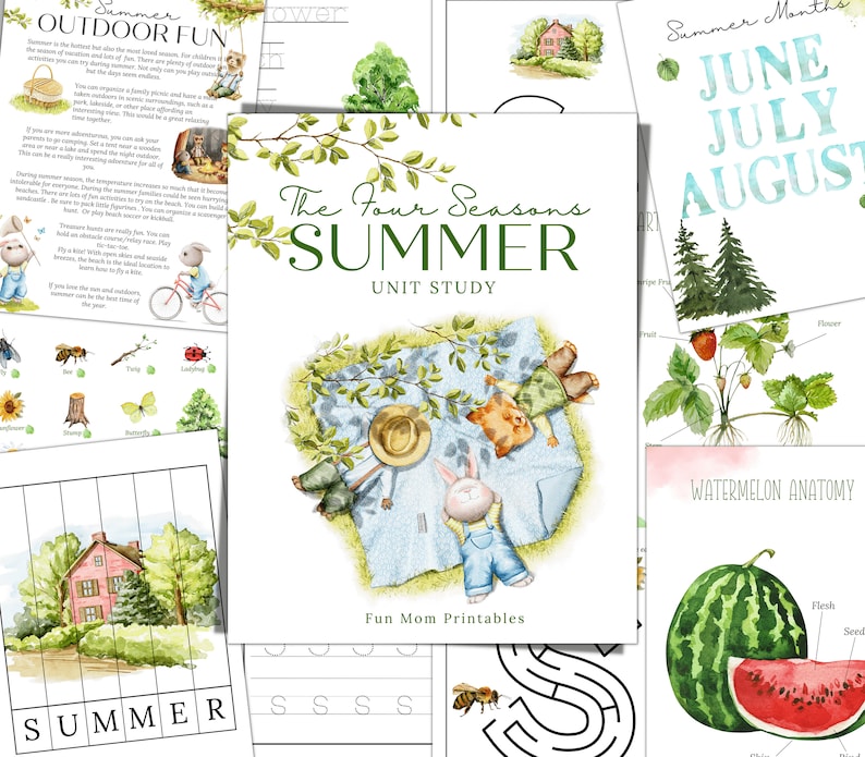 SEASONS UNITS BUNDLE, Seasons Activities, Science, Handwriting ...