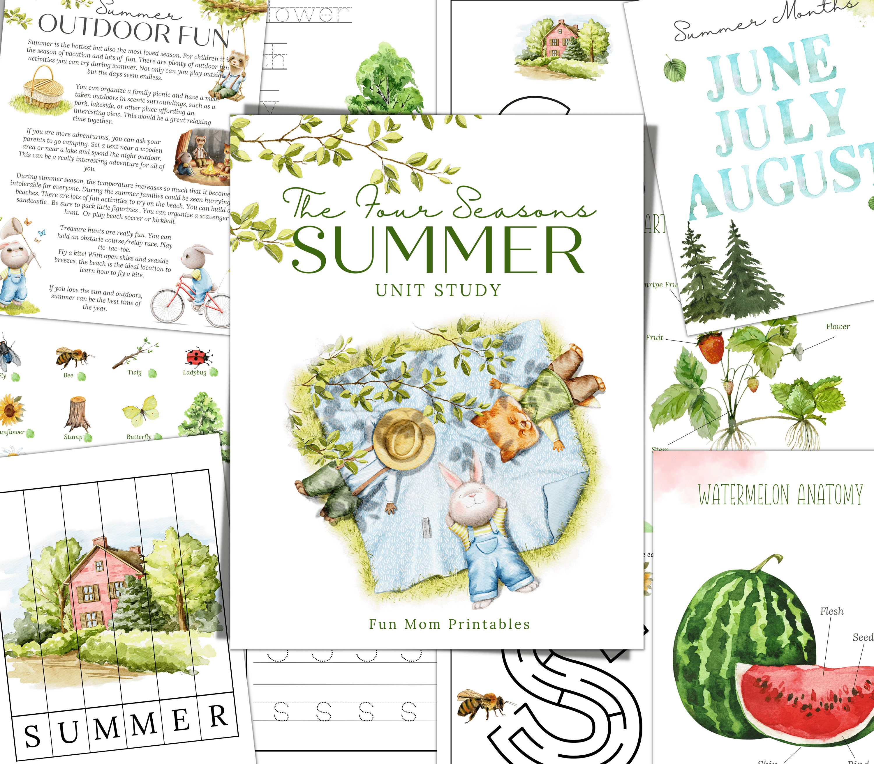 SEASONS UNITS BUNDLE, Seasons Activities, Science, Handwriting ...