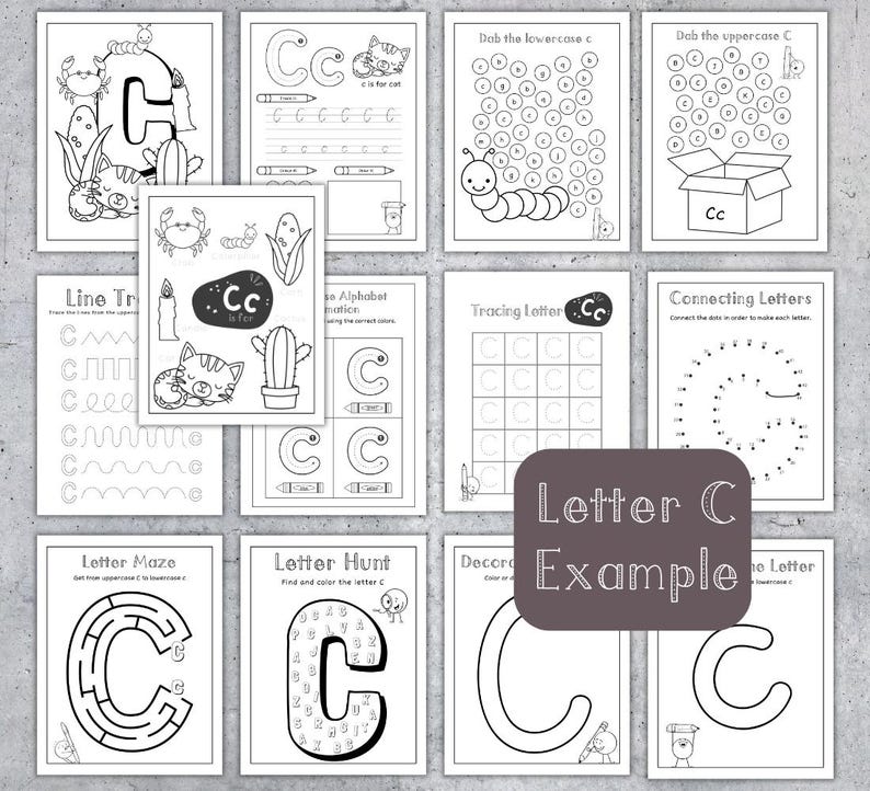 Letter of the Week Bundle: A to Z Alphabet Learning Activities ...
