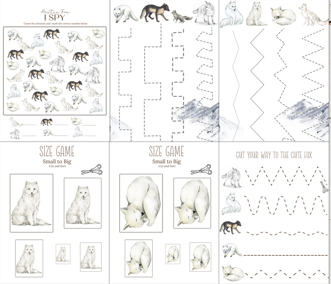 Arctic Fox Unit Study: Homeschool Science Printable (instant Download ...