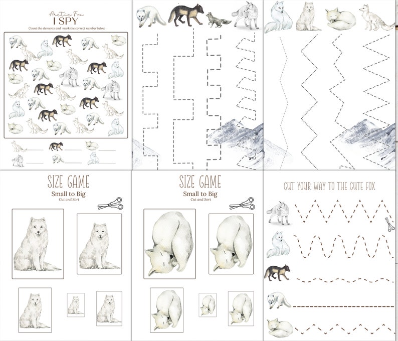 Arctic Fox Unit Study: Homeschool Science Printable (instant Download ...
