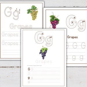 LETTER of the WEEK, G is for Grapes, Letter G Activities, Alphabet ...