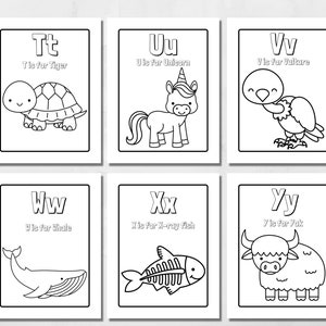 Alphabet Coloring Pages for Kids - Printable ABC Coloring Book ...