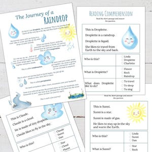 Weather Unit Study Bundle: Rainbow, Water Cycle, Snowflakes (homeschool ...