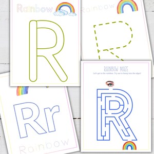 LETTER of the WEEK, R is for Rainbow, Letter R Activities, Alphabet ...