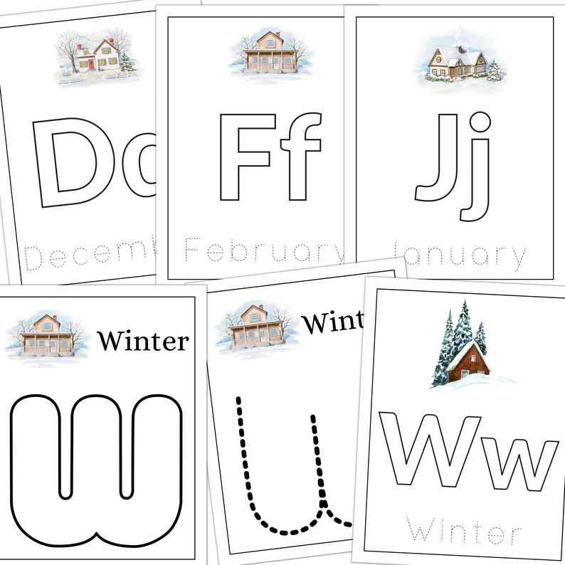 WINTER Nature Unit Study Winter Activities Handwriting - Etsy