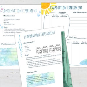 WATER CYCLE Unit Study, Process, Nature Study, Science, Handwriting ...