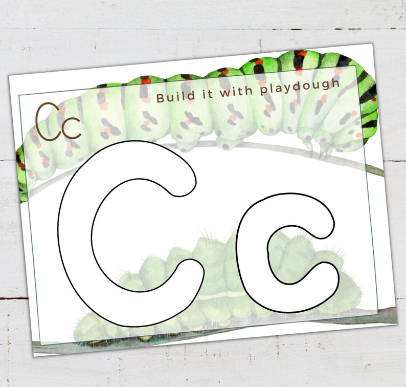 Letter C Caterpillar Activities: Alphabet Learning Printable (digital ...