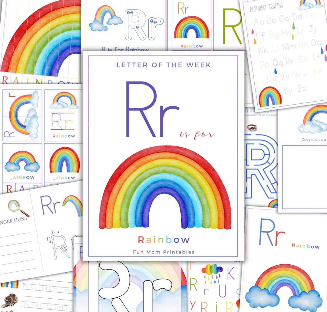 LETTER of the WEEK, R is for Rainbow, Letter R Activities, Alphabet ...