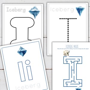 LETTER of the WEEK, I is for Iceberg, Letter I Activities, Alphabet ...