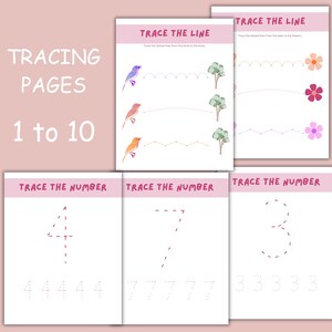 Toddler Learning Workbook: 93-page Preschool Tracing, Letters, Numbers ...