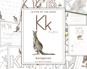 K is for Kangaroo - Etsy