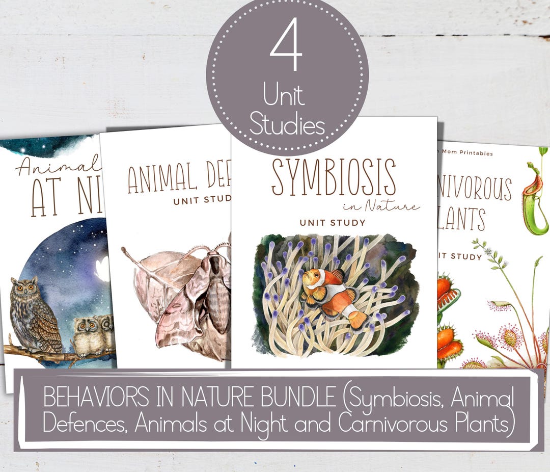 BEHAVIORS in NATURE BUNDLE (symbiosis, Animal Defenses, Animals at ...