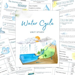 Weather Unit Study Bundle: Rainbow, Water Cycle, Snowflakes (homeschool ...