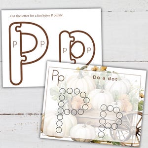 LETTER of the WEEK, P is for Pumpkin, Letter P Activities, Alphabet ...