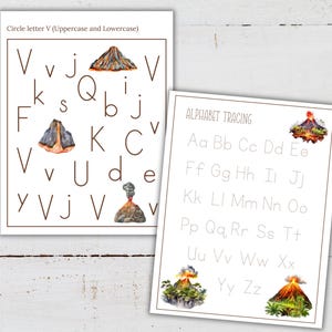 LETTER of the WEEK, V is for Volcano, Letter V Activities, Alphabet ...