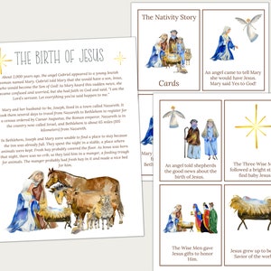 NATIVITY Unit Study Vocabulary Jesus Birth Story - Etsy