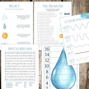 WATER CYCLE Unit Study, Process, Nature Study, Science, Handwriting ...
