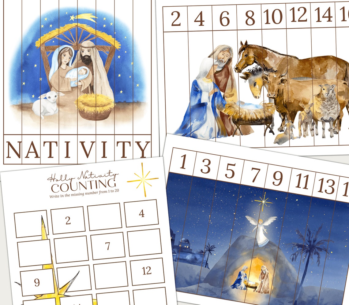 NATIVITY Unit Study Vocabulary Jesus Birth Story - Etsy