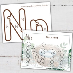 LETTER of the WEEK, N is for Nest, Letter N Activities, Alphabet ...